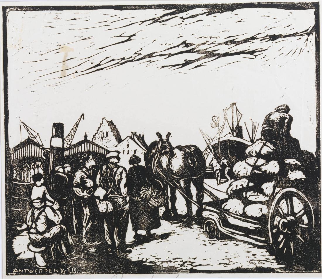 I väntan vid dockbron, Antwerpen – All Artworks – Moderna Museet