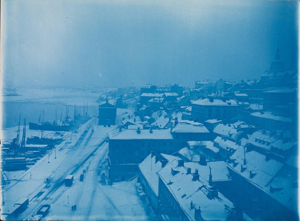 Stadsgården från gamla Katarinahissen – All Artworks – Moderna Museet