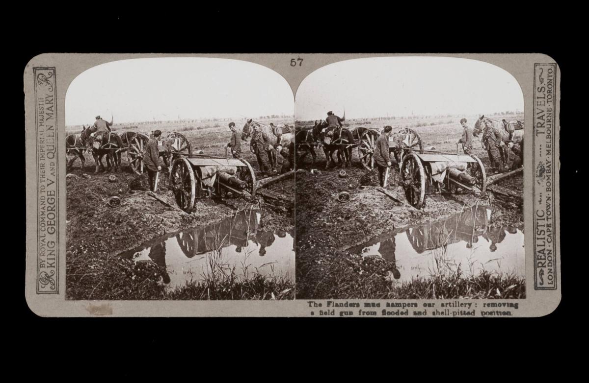 The Flanders mud hampers our artillery, removing a field gun from ...