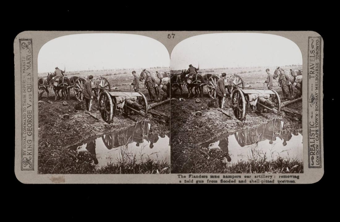 The Flanders mud hampers our artillery, removing a field gun from ...